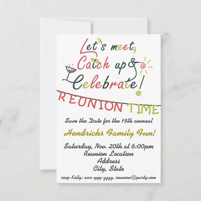 Family Reunion design Invitation | Zazzle