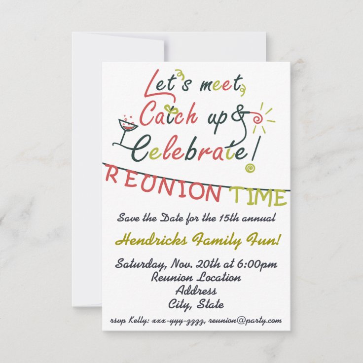 Family Reunion design Invitation | Zazzle