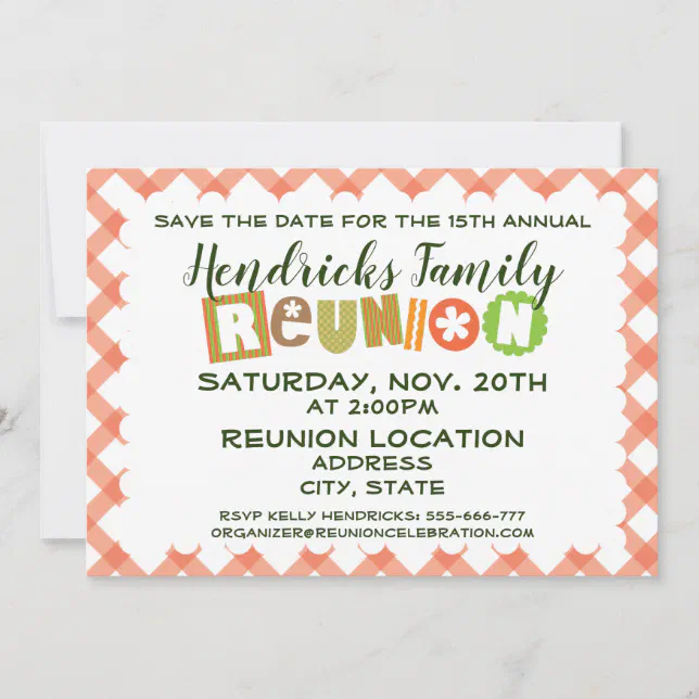 Family Reunion design Invitation | Zazzle