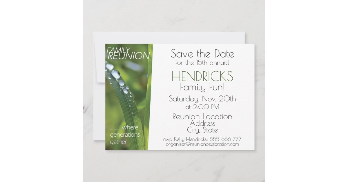 Family reunion design. invitation | Zazzle