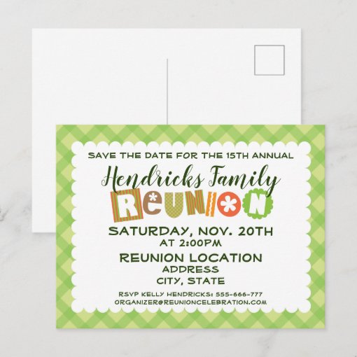 Family Reunion design Postcard | Zazzle