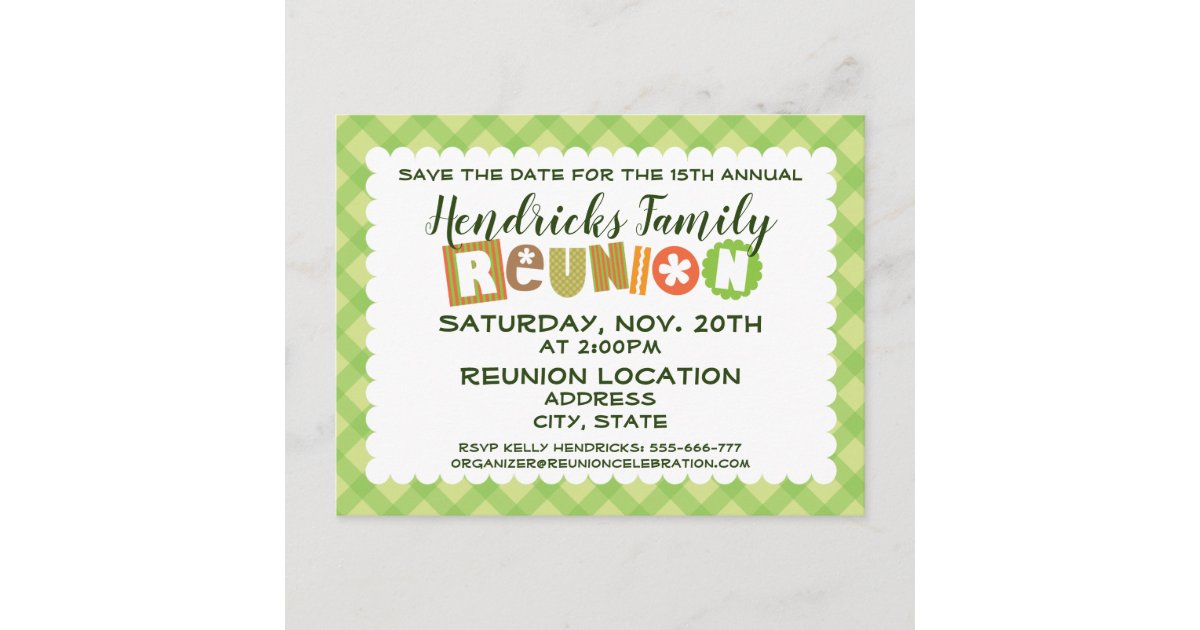Family Reunion design Postcard | Zazzle