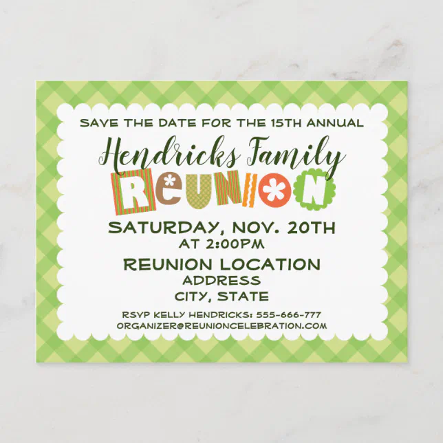 Family Reunion design Postcard | Zazzle