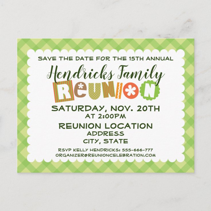 Family Reunion design Postcard | Zazzle