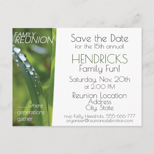 Family reunion design. postcard | Zazzle.com