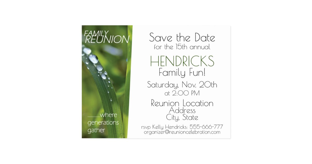 Family reunion design. postcard | Zazzle.com