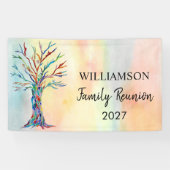 Family Reunion Family Tree Banner | Zazzle