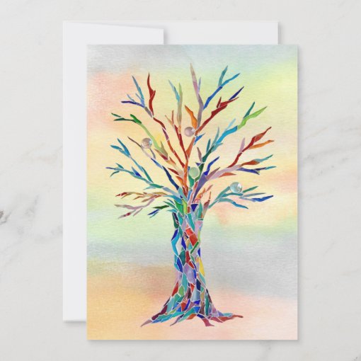 Family Reunion Family Tree Colorful Invitation | Zazzle