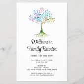 Family Reunion Family Tree Invitation Flyer | Zazzle