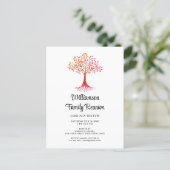 Family Reunion Family Tree Invitation Postcard | Zazzle