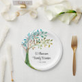 Family Reunion Family Tree Personalized Paper Plates | Zazzle