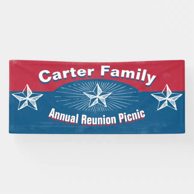 Family Reunion Gathering Event Picnic Banner | Zazzle