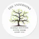 Family Reunion Genealogy Tree Custom Classic Round Sticker | Zazzle