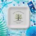 Family Reunion Genealogy Tree Custom Paper Plates | Zazzle