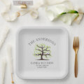 Family Reunion Genealogy Tree Custom Paper Plates | Zazzle
