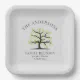 Family Reunion Genealogy Tree Custom Paper Plates | Zazzle