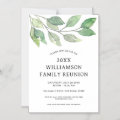 Family Reunion Green Magnetic Invitation Card | Zazzle