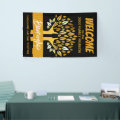 Family Reunion Hands Tree Leaves Custom Banner | Zazzle