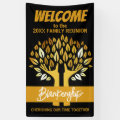 Family Reunion Hands Tree Leaves Custom Banner | Zazzle