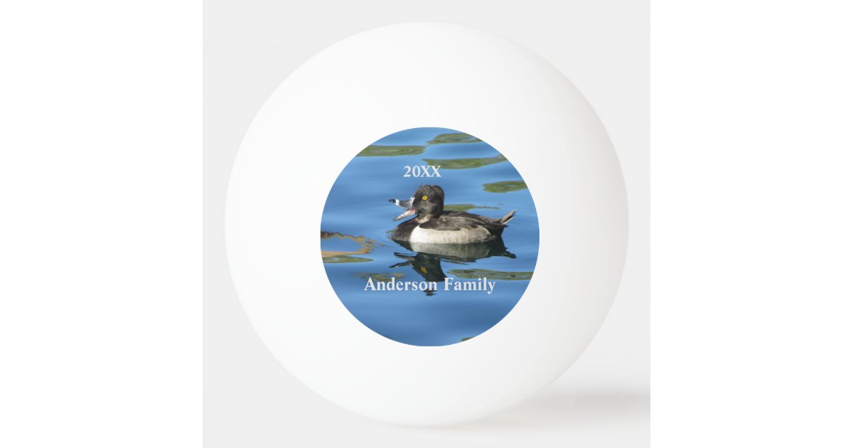 Family Reunion Humorous Duck on Lake Event Ping Pong Ball | Zazzle