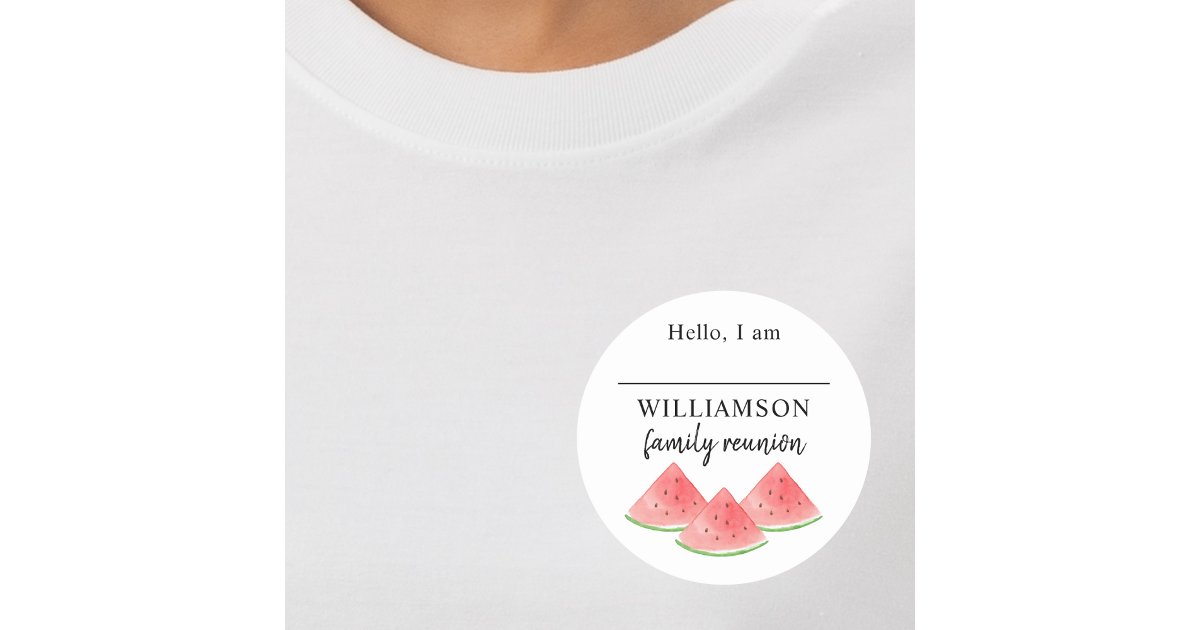 Family Reunion Name Tag | Zazzle