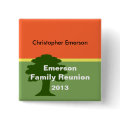 Family Reunion Name Tag Pin | Zazzle