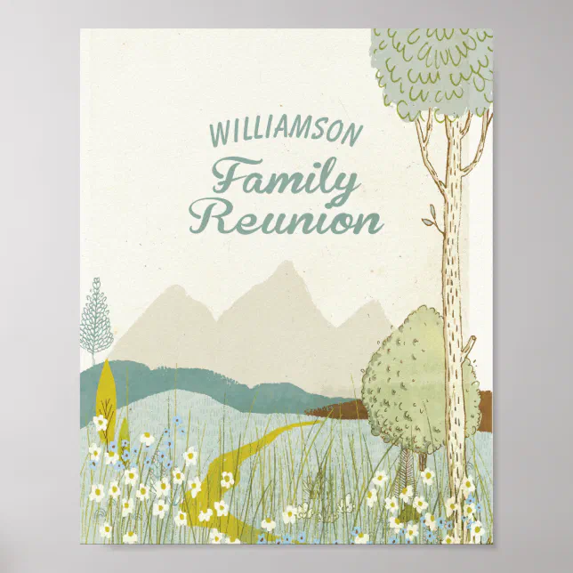 Family Reunion Outdoor Event Poster | Zazzle