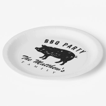Family reunion party custom paper dinner plates | Zazzle