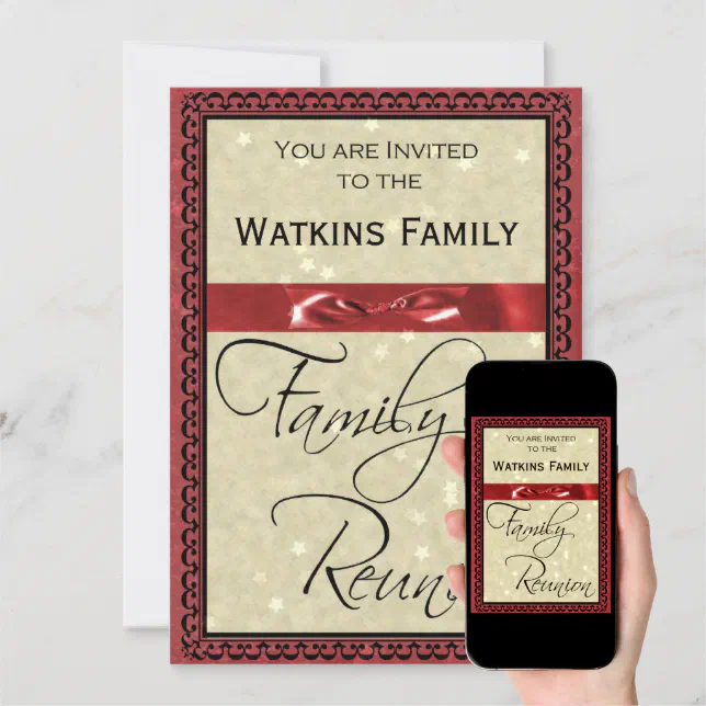 Family Reunion Party Invitation | Zazzle