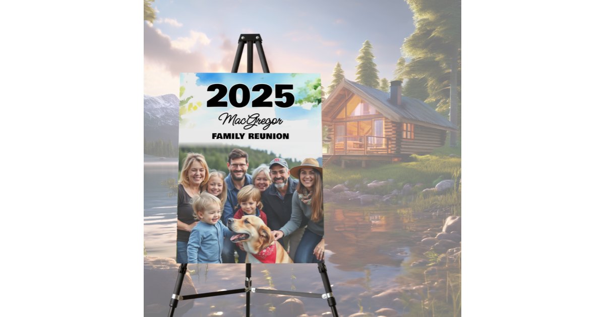 Family Reunion Photo Foam Board | Zazzle