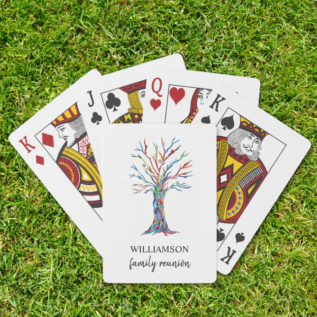 Family Reunion Poker Cards | Zazzle