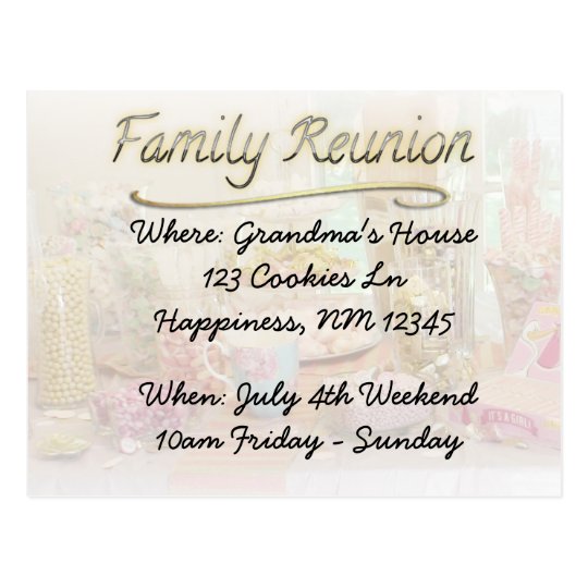 Family Reunion Post Card | Zazzle.com