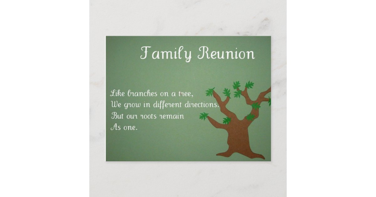 Family Reunion Postcard | Zazzle