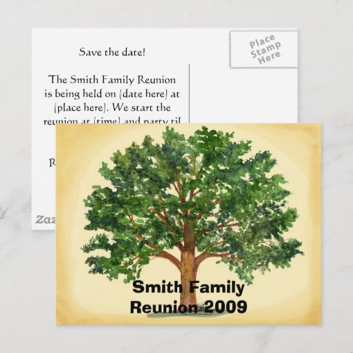 Family Reunion Postcard Invitation | Zazzle
