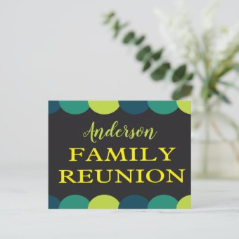 Family Reunion Potluck Picnic Summer Party Postcard | Zazzle