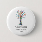 Family Reunion Rainbow Family Button | Zazzle