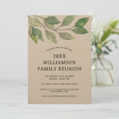 Family Reunion Rustic Invitation | Zazzle