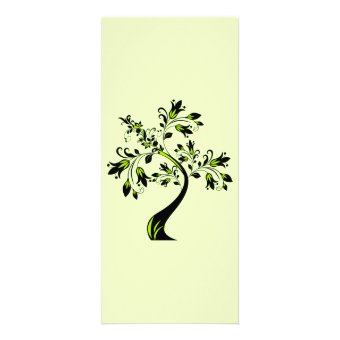 Family Reunion Save The Date Modern Green Tree Rack Card | Zazzle