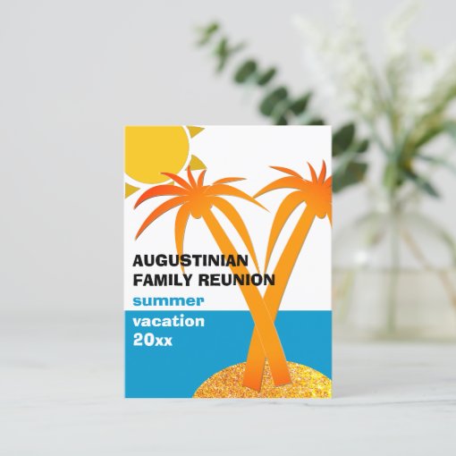 Family Reunion Summer Vacation Postcard | Zazzle