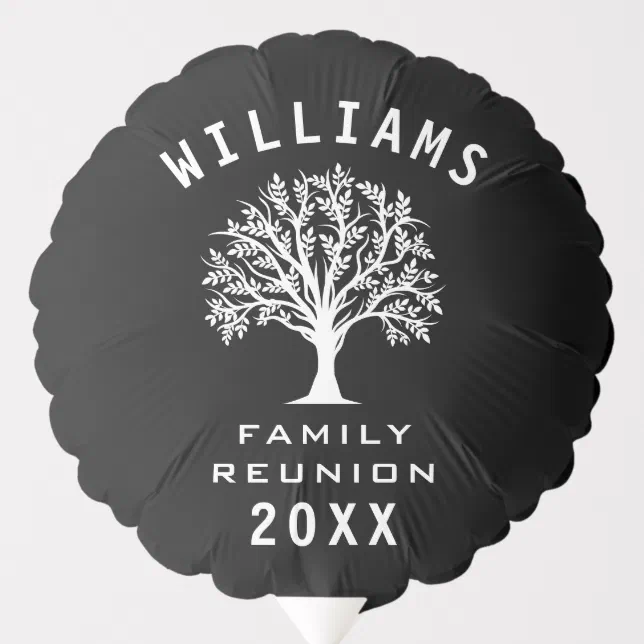 Family Reunion Summer Vacation Road Trip Cool Tree Balloon | Zazzle
