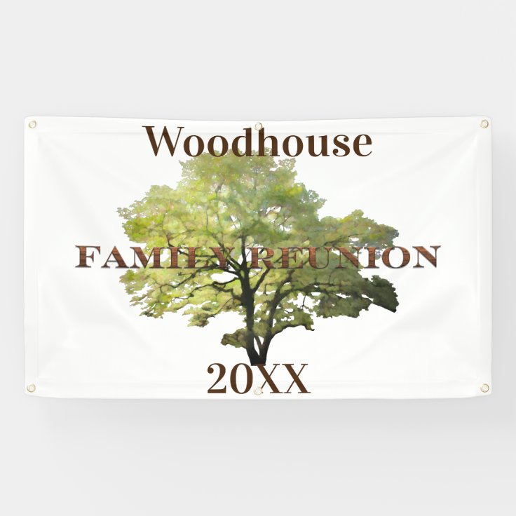 Family Reunion Tree Banner | Zazzle