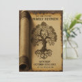 Family Reunion - Vintage Family Tree Scroll Invitation | Zazzle