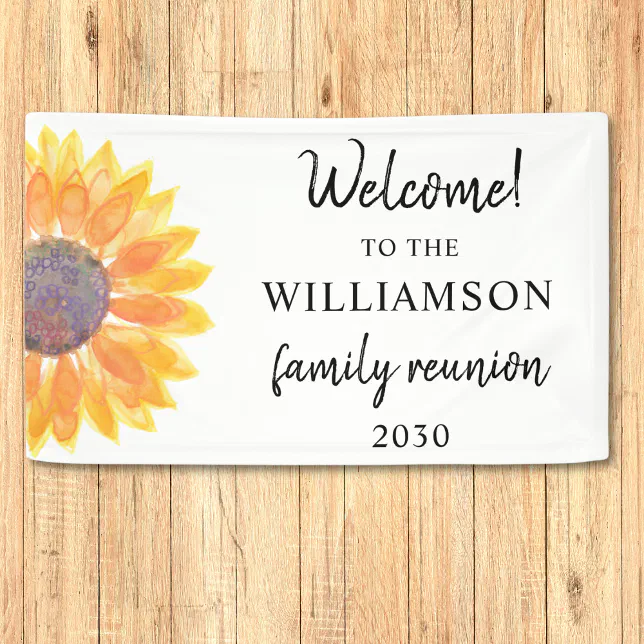 Family Reunion Welcome Banner | Zazzle