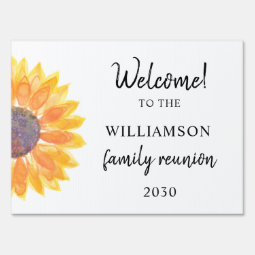 Family Reunion Welcome Sign | Zazzle