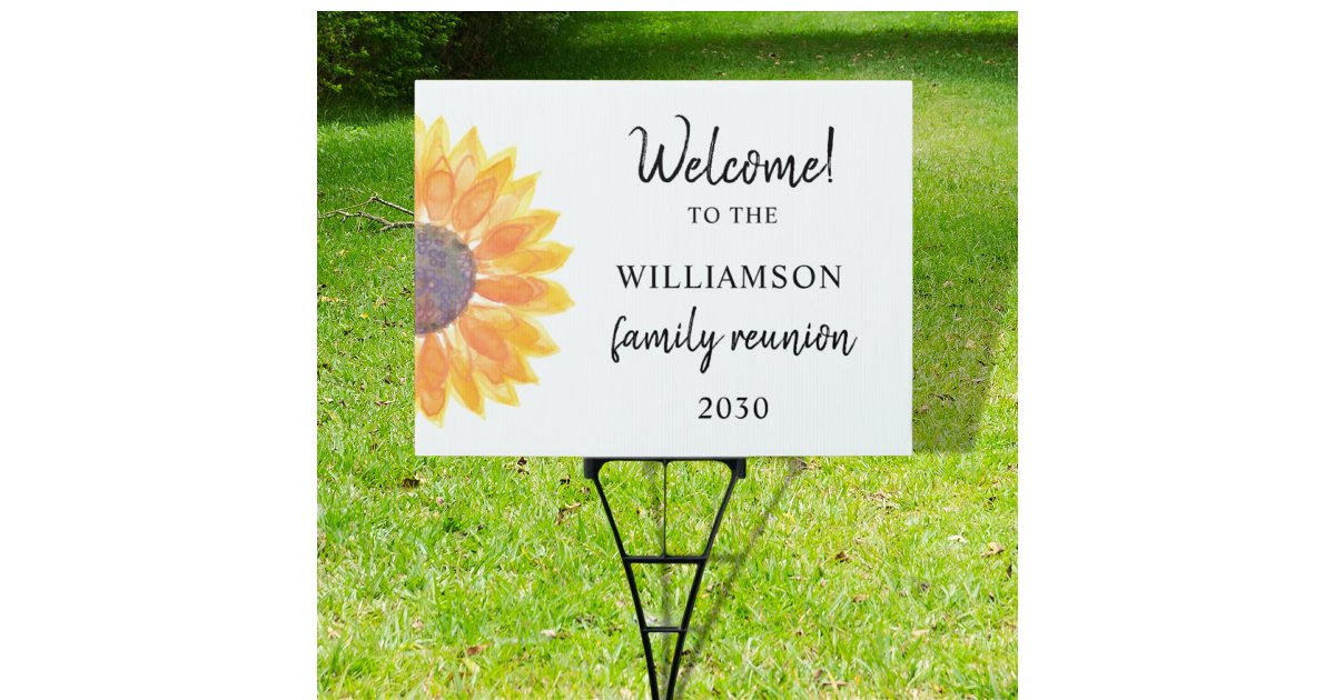 Family Reunion Welcome Sign | Zazzle