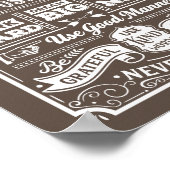 Family Rules Fun House Rules Typography Poster | Zazzle