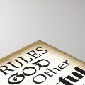 Family Rules God Canvas Print | Zazzle