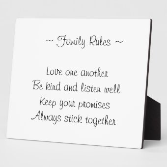 Family sayings plaque | Zazzle