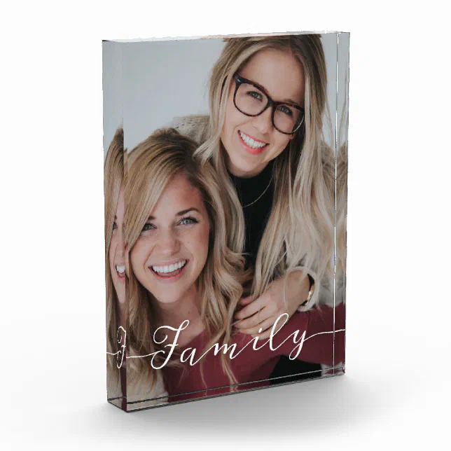 Family Script Photo | Zazzle