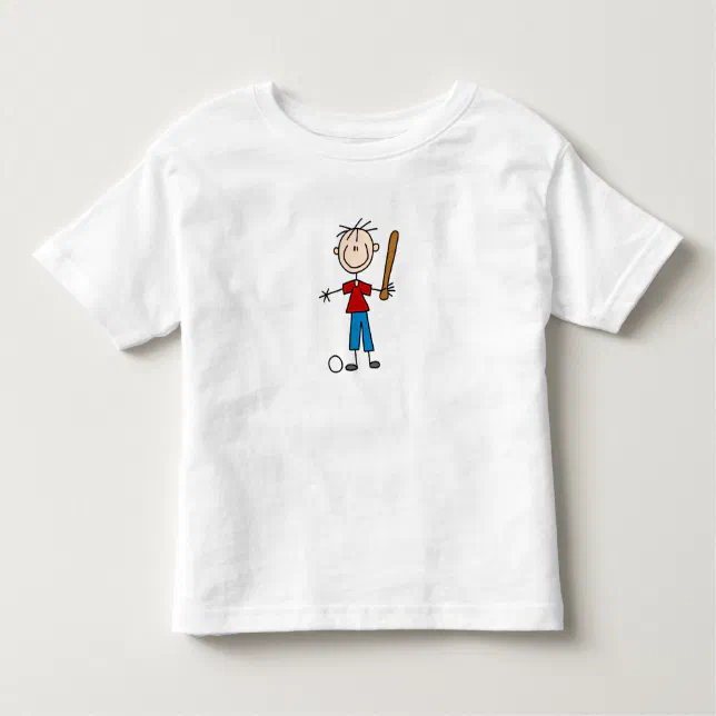 Family Stick Figure Baseball Shirt | Zazzle